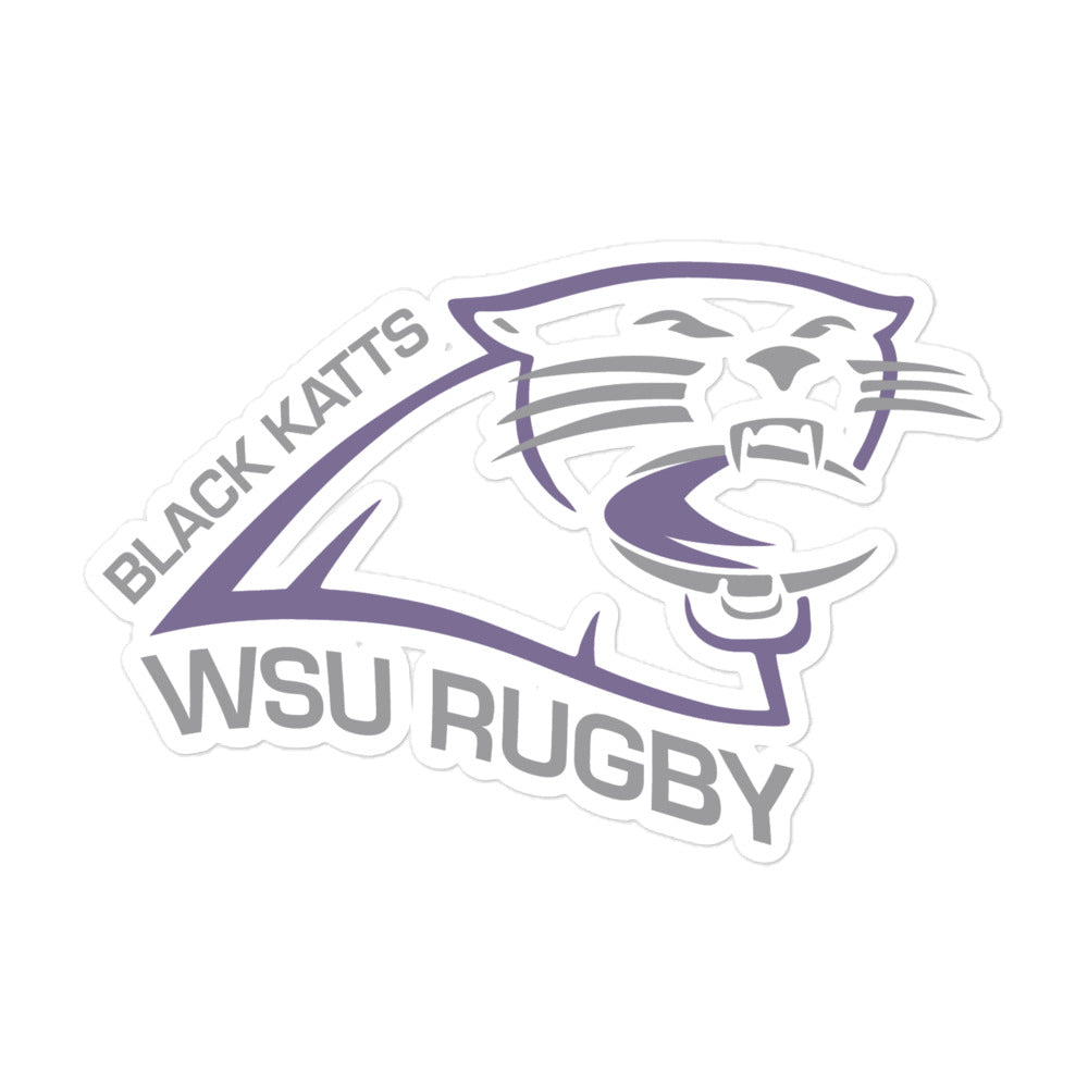 Black Katts WSU Rugby Bubble-free stickers – Tytan Rugby