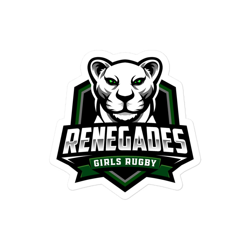 Renegades Girls Rugby Bubble-free stickers – Tytan Rugby
